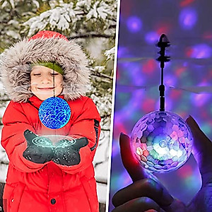 K.E.J. Flying Ball Toys RC Toy for Boys,3pcs Light Up Ball Mini Drone Infrared Induction Helicopter with Remote Controller for Boys Girls as Christmas Stocking Stuffers (Standard Edition)