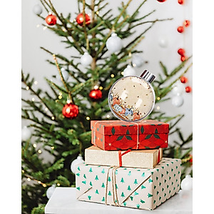 Christmas Tree Decorations Ball Ornaments, Thanksgiving Fall Christmas Ornaments 2022 Shatterproof, Western Pumpkin Teal Blue Orange Maple Leaf Christmas Balls Ornament Hanging for Xmas Party 3.5"