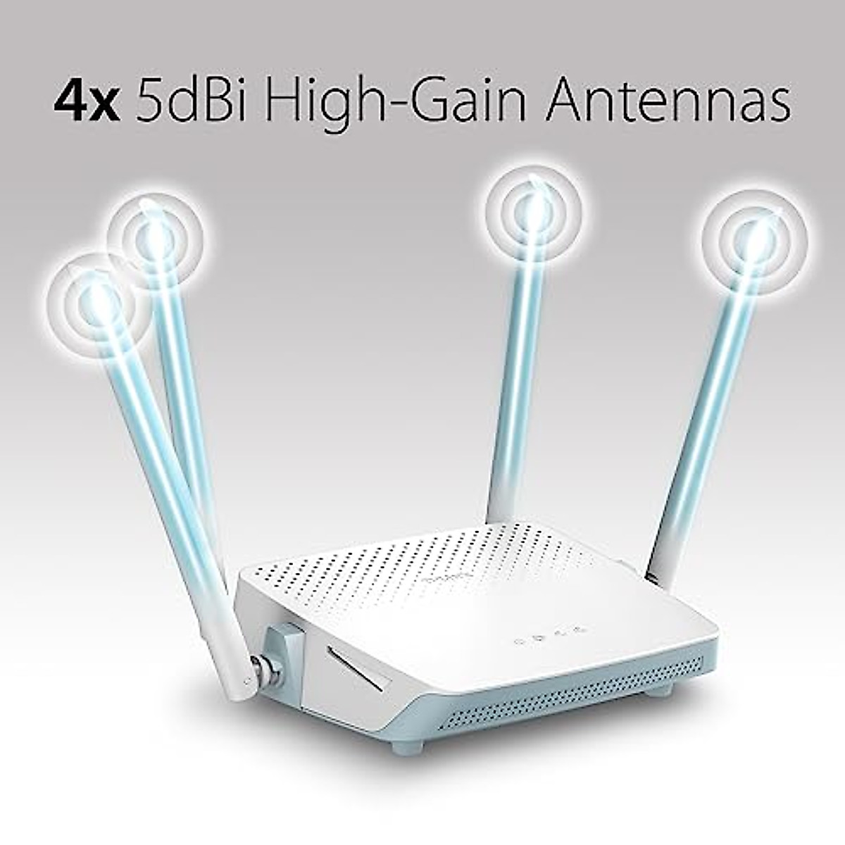 D-Link R12, Eagle Pro Ai Smart WiFi Internet Router (AC1200) - High Power Gigabit Ethernet Dual Band, Enhanced Parental Controls, Compatible with Alexa and Google