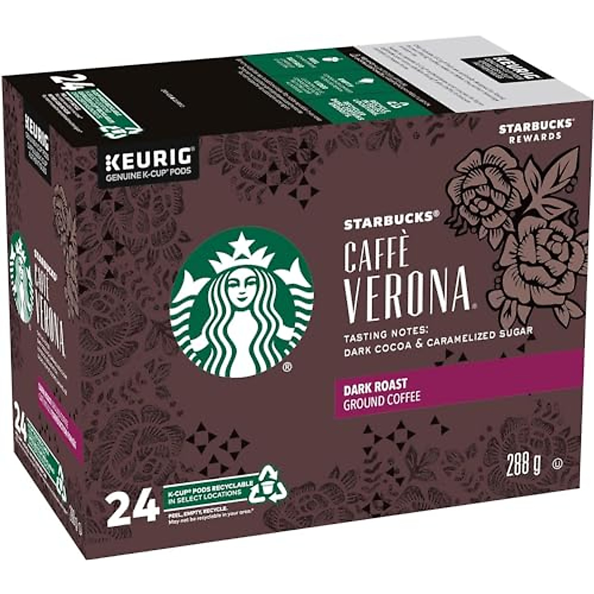 Starbucks Caffe Verona K-Cups, 24 Count