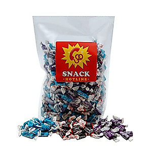 Tootsie Roll and Frooties Candy - 3 Favorites Mix-Midgees-Blue Raspberry-Grape-1.75 LB Assortment of Chewy Taffy-Individually Wrapped - Bulk Variety Pack - Enclosed in a Secured Heat Sealed Bag-Snack Hotline