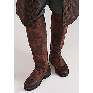 Plus Mens Deluxe Jack Sparrow Pirate Costume, Disney Pirates of The Caribbean Captain Jack Sparrow Adult Costume 4X Brown