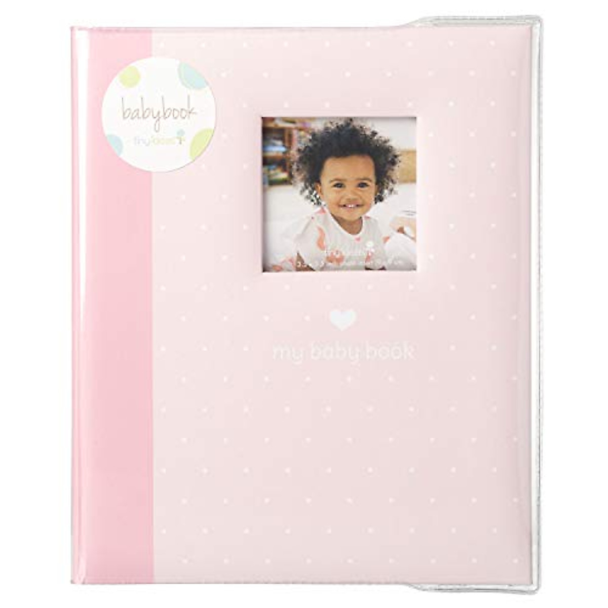 Tiny Ideas Polka Dot Baby Memory Book, Pink