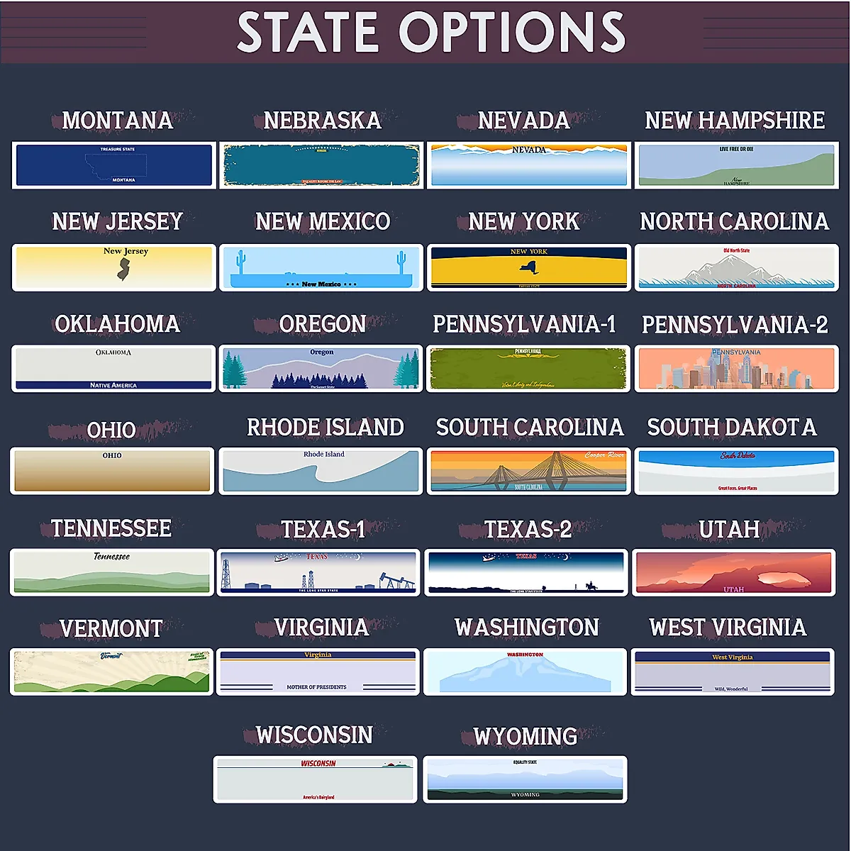 Custom Street Signs with Text & Icon - 30 Icons, 50 States - Personalized Florida Metal Street Sign, 2 Sizes, 13X4" or 18X4" - UV Protected Aluminum Signs with Florida Themed Background