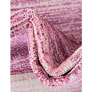 Unique Loom Jill Zarin Uptown Collection Area Rug - Yorkville (5' 3" x 8' Rectangle, Pink/ Ivory)