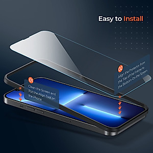 ORIbox Glass Screen Protector for iPhone 14Plus and iPhone 13 Pro Max, 3 Packs Anti-Scratch HD Tempered Glass Screen Protector