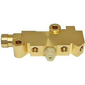 A-Team Performance - Combination-Proportioning Valve PV4 172 1361 PV71 - Heavy Brass Finish - Heavy Duty For Disc/Disc Brakes - Compatible With Ford Chevy Mopar - Premium Quality Brass Material