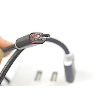 Nook and Nook Color Compatible 10FT LED Charging Sync Data Cable & Pouch (Bundle) Lit Tip Shows Red for Charging & Green for Charged (Cable Will Not Display Charging on Your Tablet Screen)