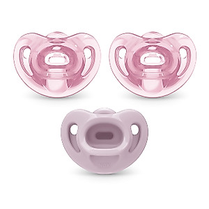 NUK Comfy Orthodontic Pacifiers, 6-18 Months, 3 Count (Pack of 1)