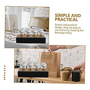 ULTECHNOVO 2pcs Milk Tea Cup Holder Foam Take Out Cup Holder Water Bottle Carrier Tray Bottle Packing Trays Cold Drinks Tray Disposable Coffee Tray Cup Carrier Epe Water Cup Storage Rack