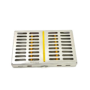 Cynamed Premium German Dental Autoclave Sterilization Cassettes Box Rack for 10 Instruments Branded