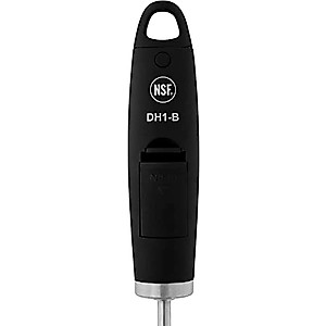 Escali DH1 Gourmet Digital Meat Thermometer with Extra Long Probe, NSF Certified, Black