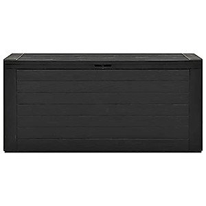 GOTOTOP Extra Large Outdoor Storage Box Waterproof, Polypropylene Deck Box for Patio Garden Furniture, Outdoor Cushion Storage, Pool Accessories and Toys,Anthracite 45.7"x17.3"x21.7"