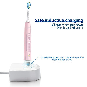 BXIZXD Electric Toothbrush Charger Replacement HX6100 Charging Base for Philips Sonicare Toothbrush Electric Flosser, Philips Sonicare HX3000/HX6000/HX8000/HX9000 Series - 3.3FT