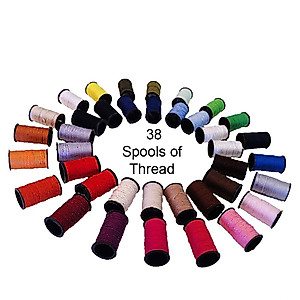 ARTIKA Sewing Kit for Adults and Kids (111 PCS) - Small Beginner Set w/Multicolor Thread, Needles, Scissors, Thimble & Clips - Emergency Repair and Travel Kits - Sewing Accessories and Supplies