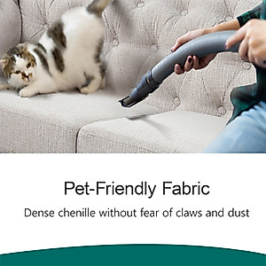 Morden Fort Classic Chesterfield Victoria Arm Loveseat Set, Tufted Loveseat Sofa No Sagging with Solid Wood Legs, Pet-Friendly Love Seat Set Couch for Living Room Bedroom Apartment - Chenille Beige