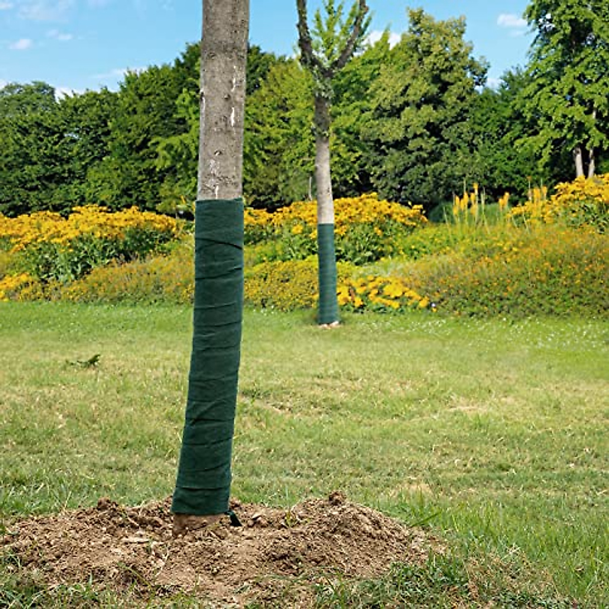 2 Pack Tree Protector Wraps, Total 130 Foot Winter-Proof Tree Trunk Guard Shrub Plants Antifreeze Bandage Protector Wrap Tree Protection for Keep Warm and Moisturizing, Tree Wraps to Protect Bark