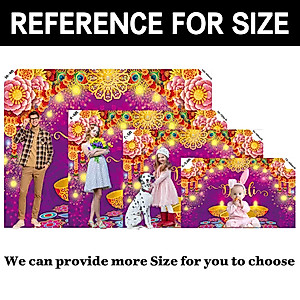 YCUCUEI 72x43inch Fabric Purple Happy Diwali Backdrop India Festival of Lights Photography Background Floral Peacock Feather Party Decoration Banner Photo Booth