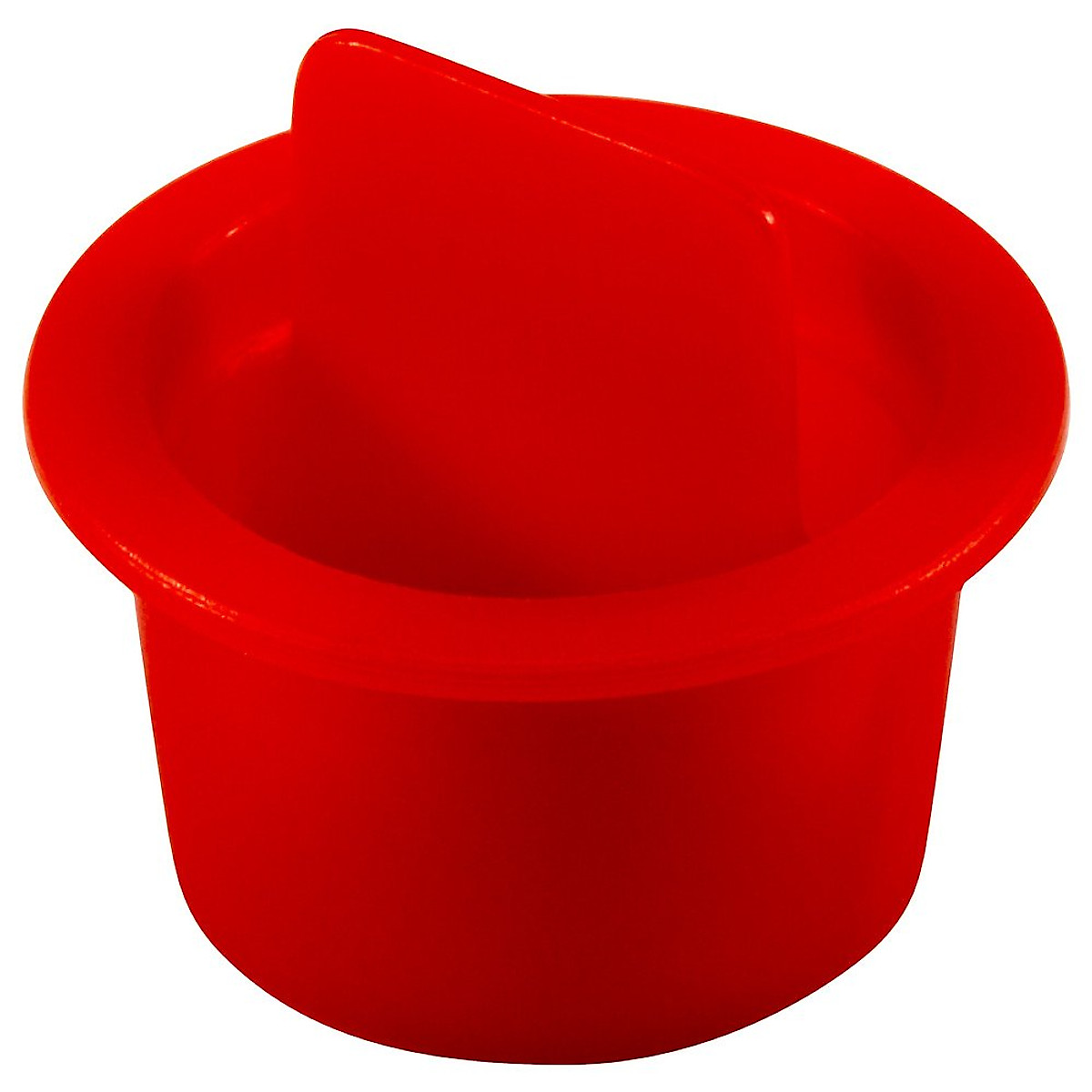 Caplugs ZCPT8Q1 Plastic Center Pull Tab Tapered Plug. CPT-8, PE-LD, Cap OD 0.88" Plug ID 0.727", Red (Pack of 100)