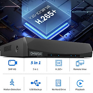 [100ft Super Night Vision] Wired Security Camera System 1080P, 4pcs Wired Home Security Cameras, CCTV DVR Cameras Outdoor, 4 Channel DIY Camrea System with DVR, Camaras para Negocios Facil De Usar