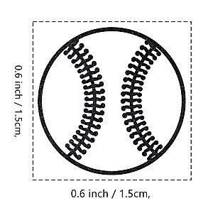 Baseball Rubber Stamp, 3/5 Inch Small Mini Stamp for Scrapbooking Card Making Planner