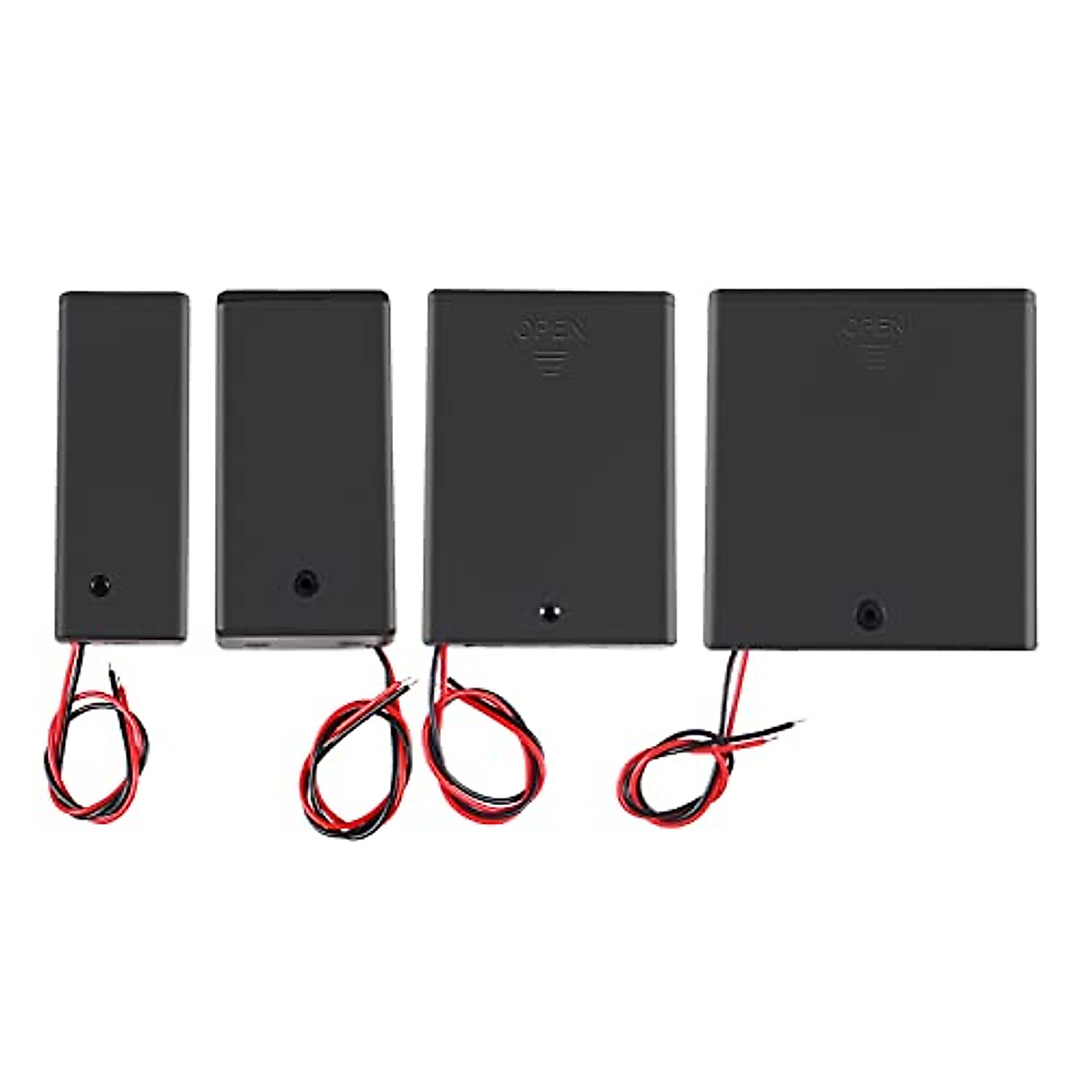 ACEIRMC AA Battery Holder with Switch and Cover: Single AA Battery Holder with Cover, 2 AA Battery Holder with Switch, 3 AA Battery Holder, 4 AA Battery Holder with Leads and Wires