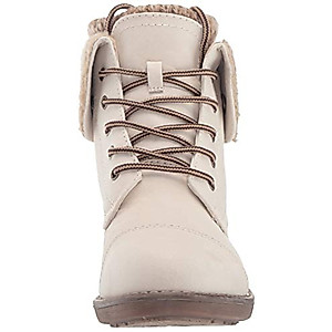 CLIFFS BY WHITE MOUNTAIN Women's Duena Hiking Style Boot, Winter White/Burn/Fab/Fleece, 10 M