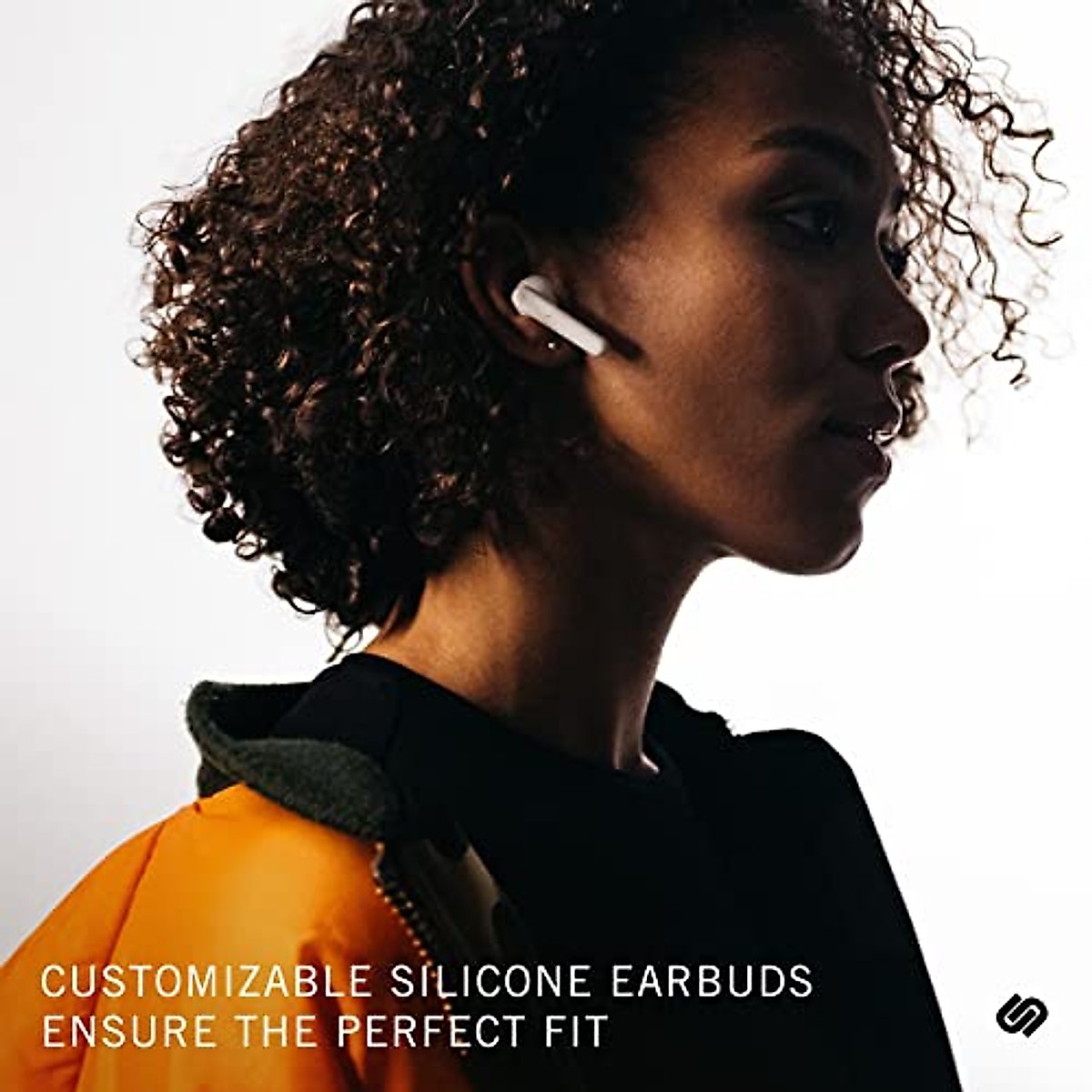 Urbanista Paris True Wireless Earphones 20H Playtime Wireless Charging Case and Bluetooth 5.0, Noise Cancelling Earphones with Touch Controls + Built-in Mic, Compatible with Android and iOS – Black