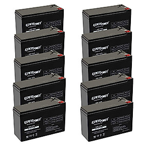 ExpertPower® 12v 7ah Rechargeable Sealed Lead Acid Battery || EXP1270|| Replaces APC Back-UPS ES 550 VA (10 Pack)