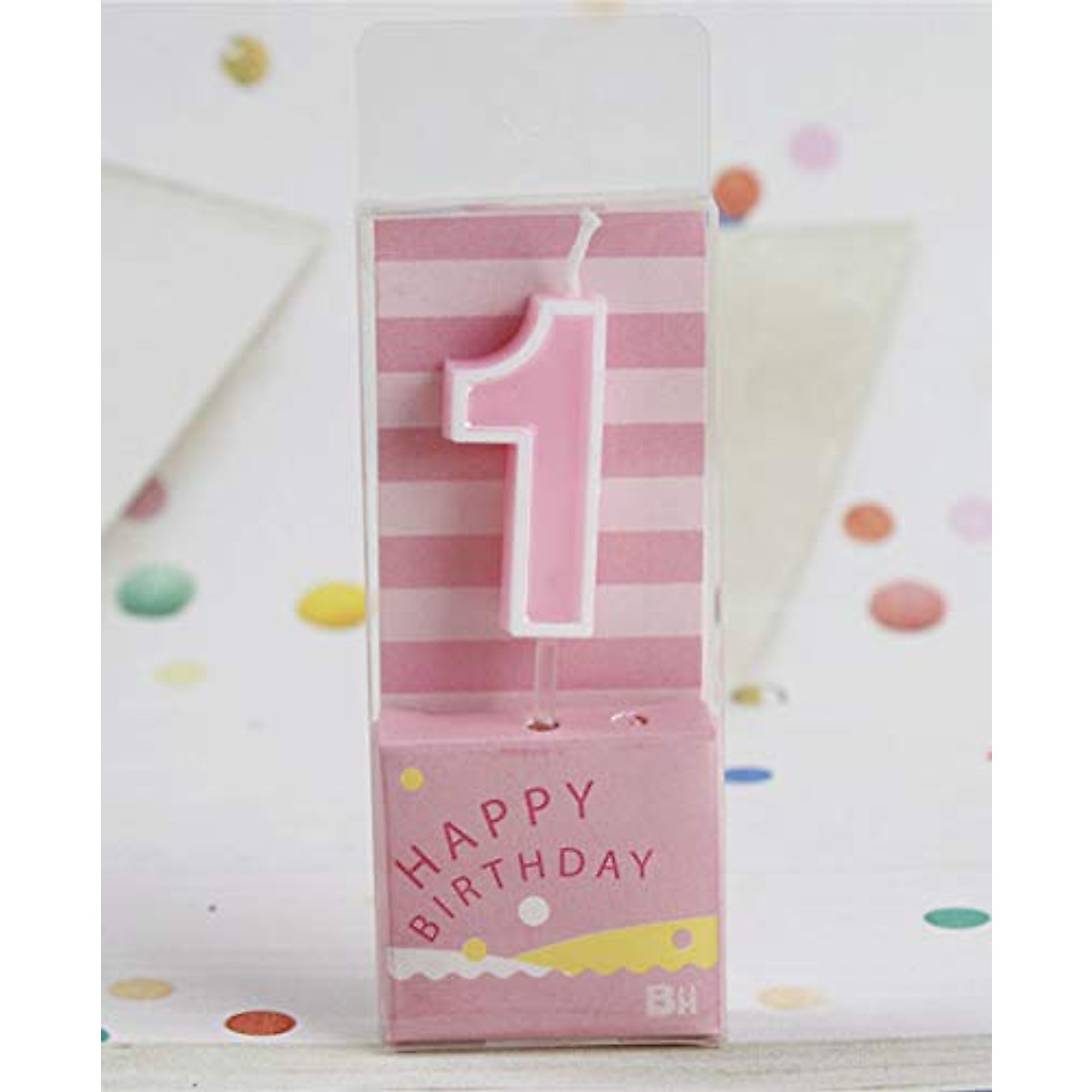 QQYL Rainbow Number 1 Birthday Candle Pink for Cakes Baby Boy Girl Kids Women 1 10 11 12 13 14 15 16 17 18 19 21 Birthday Candles (Number 1) - 100% Picture Show Upgrade Quality