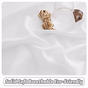 RYB HOME White Sheer Curtains & Velvet Curtains