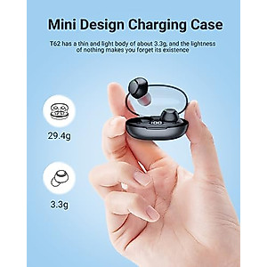 ZINGBIRD X15 and T62 Wireless Earbuds Ear Buds Bluetooth Headphones with LED Power Display Charging Case Earphones in-Ear Earbud with Microphone for Android Cell Phone Gaming PC