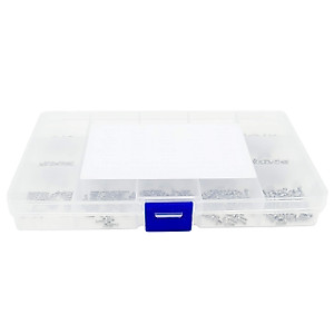 Guard4U 750Pcs 15-Size Metric M1 M1.2 M1.4 M1.6 M1.7 Stainless Steel Phillips Pan Head Small Machine Screws Assortment Kit