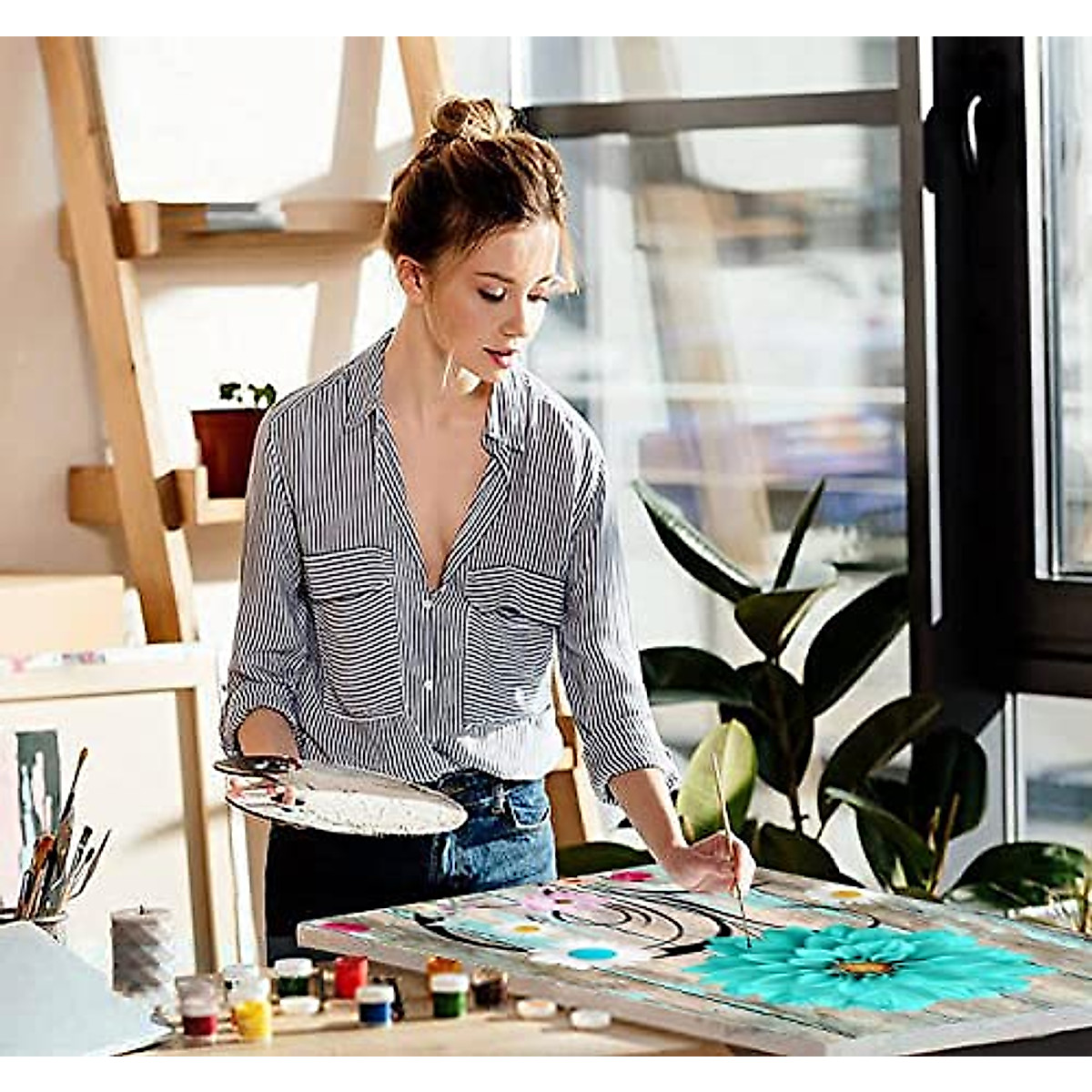 LWZAYS Paint by Numbers for Adults, DIY Adult Paint by Numbers Kits Beginner 16x20 inch Kits Gift for Kids and Adults