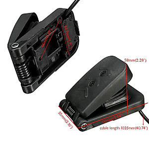 WPHMOTO Foot Accelerator Throttle Speed Control Pedal for ATV Electric Go Kart Scooter E-Bikes