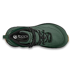 Topo Athletic Men's Trailventure 2 WP Comfortable Waterproof 6MM Drop Trail Running Boots, Athletic Shoes for Trail Running, Dark Green/Clay, Size 10.5