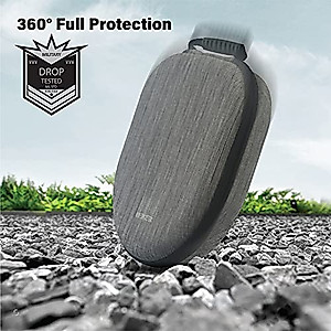 iBenzer Case for AirPods Max Headphone Travel Carrying Case with Mesh Pocket Storage Bag Waterproof Accessories Protective Hard Shell Headset Cover, Gray AP Max-GY