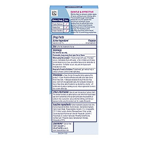 Clean & Clear Acne Spot Treatment Gel Cream with 2% Salicylic Acid, Oil-Free Topical Acne Treatment with Witch Hazel for Clinically Proven Results in 1 Day, Fragrance Free, 0.75 fl. oz