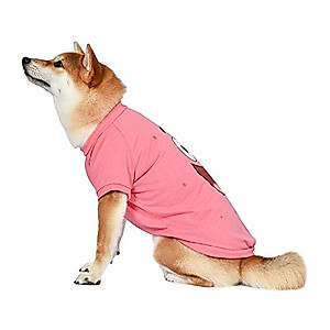 SpongeBob SquarePants for Pets Patrick Pink Shirt for Dogs & Green Bandana Combo- Size Small | Soft and Comfortable Spongebob Clothes for Dogs- Lightweight T Shirt & Dog Bandana
