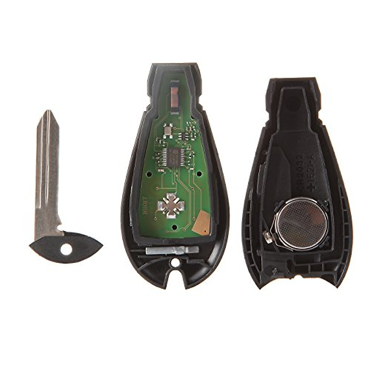 ROADFAR Pack of 1 Uncut Car Key Fob Keyless Entry Remote 5 Buttons fit for Jeep Grand Cherokee for Dodge Challenger Charger Durango 2008-2015 56046639AC