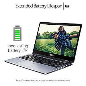 ASUS VivoBook Flip Thin and Light Laptop, 15.6” Full HD Touchscreen, Intel Core i7-8550U Processor, 8GB RAM, 1TB HDD, Windows 10, Stylus, Fingerprint, TP510UA-DH71T