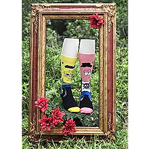 Odd Sox, SpongeBob and Patrick Hipster, Novelty Crew Socks, Wacky Crazy Fun 90s