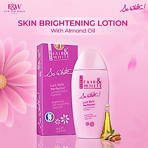 FAIR & WHITE So White, Skin Brightening Lotion - 500 ml / 17.6 Fl oz - Daily Moisturizing Body Lotion