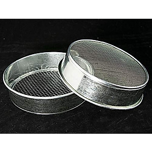 Sala Garden Set of 2 Mini Soil Sieves 1/16" & 3/16" - Bonsai/House Plant Re Potting Tool Plant Container Accessories VG #PKR08