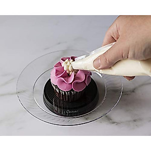 Mini Turntable: Lazy Susan, Cake Stand, Kitchen Organizer, Spice Organizer, Cupcake Decorating Turntable | Spinning Cookie Decorating Turntable, Revolving Swivel Stand | Silicone Non-Slip Grips