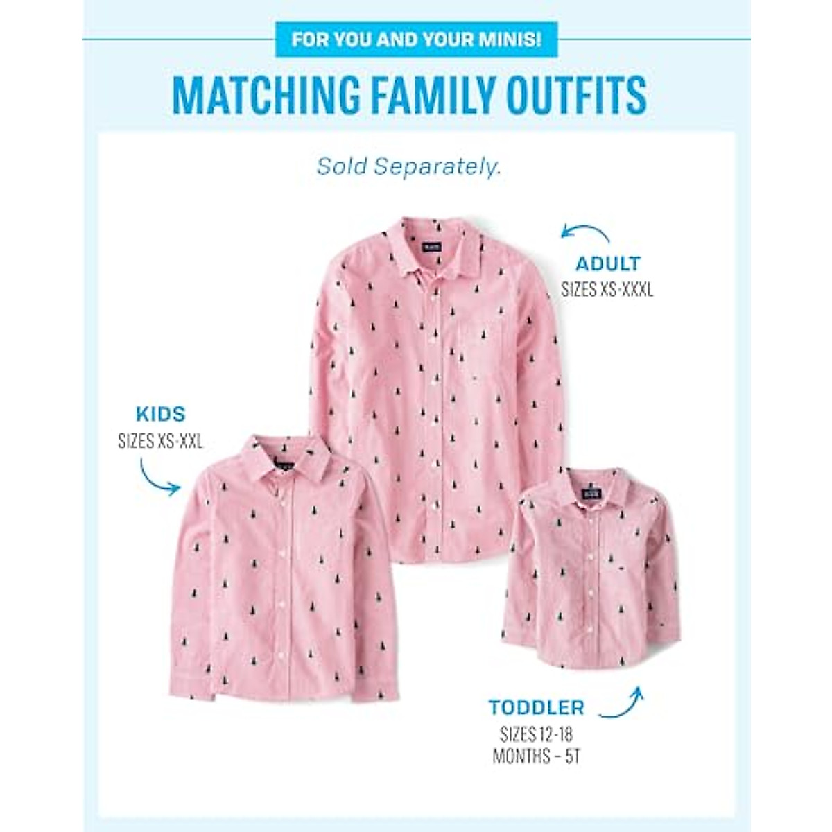 The Children's Place Baby Boy's and Toddler Poplin Long Sleeve Button Down Shirt, Red Tree Stripe, 4T