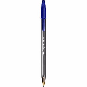 BIC Cristal Multicolour Ballpoint Pens With Wide Tip (1.6mm) Pens For Colourful Writing In Assorted Colours, Pack Of 15