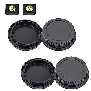 Front Body Cap and Rear Lens Cap Cover for Canon EOS EF/EF-S Lens for Rebel T7 T6 T5 T8i T7i T6i SL3 SL2 T6S,5D Mark IV/III/II, 6D Mark II/I, EOS 90D/80D 77D 70D, 7D Mark II, 1D X Mark II