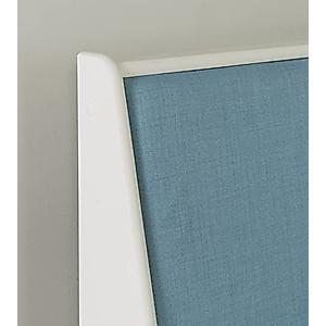 Linon Lucy Capri Blue Nook 66.25 x 34.5 x 50.25