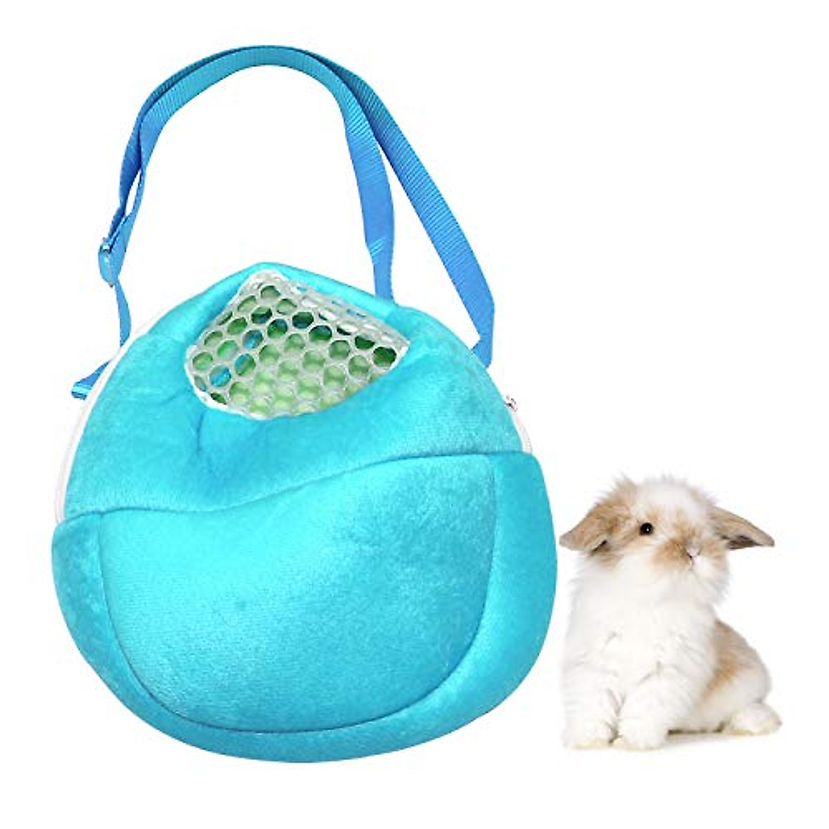 Besimple Pet Hamsters Carrier Bag Portable Outgoing Travel Backpack with Shoulder Strap for Small Pets Hedgehog, Sugar Glider, Chinchilla, Guinea Pig, Squirrel(Blue)